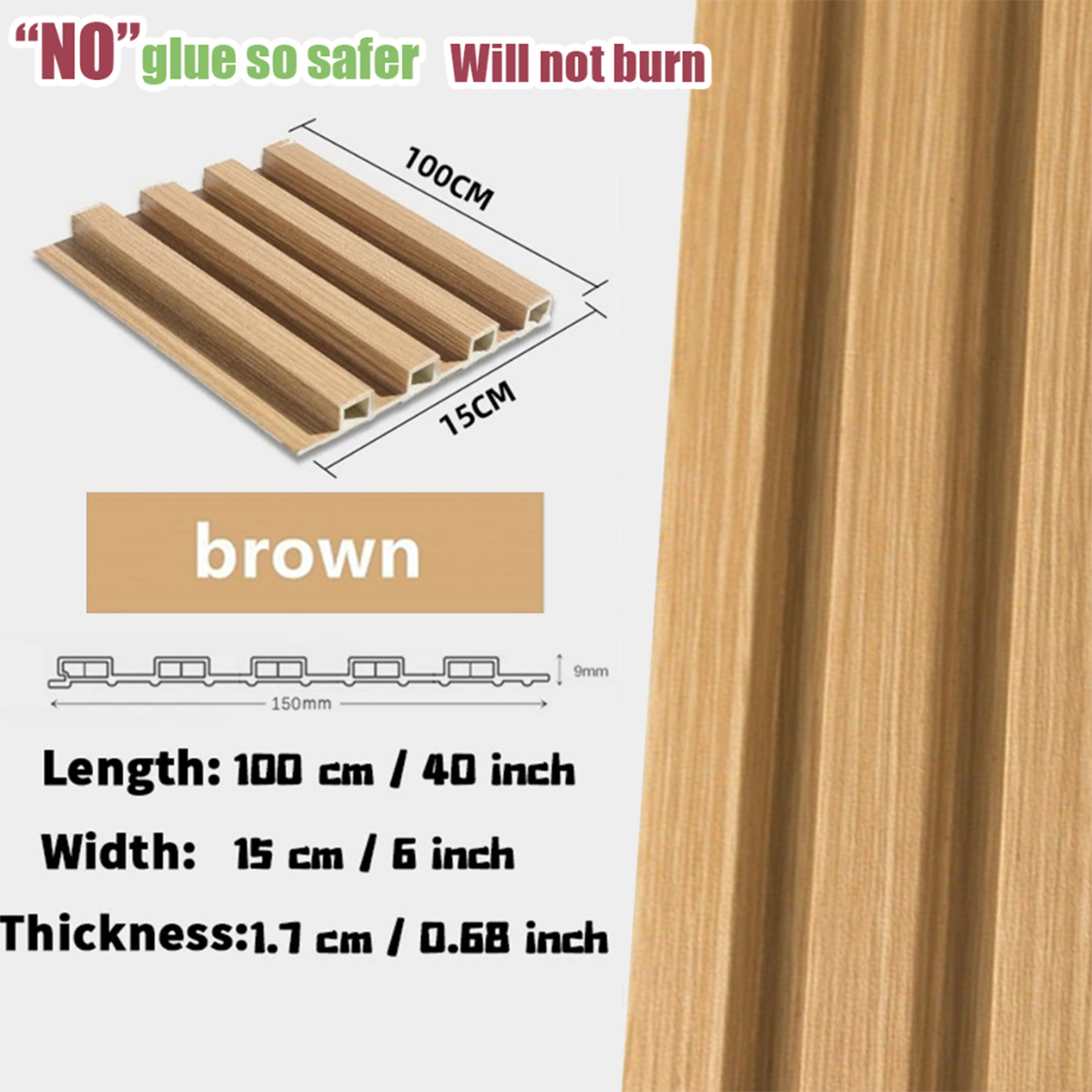 PVC Wood Panel Board Background Design Wall Panel Waterproof Interior ...
