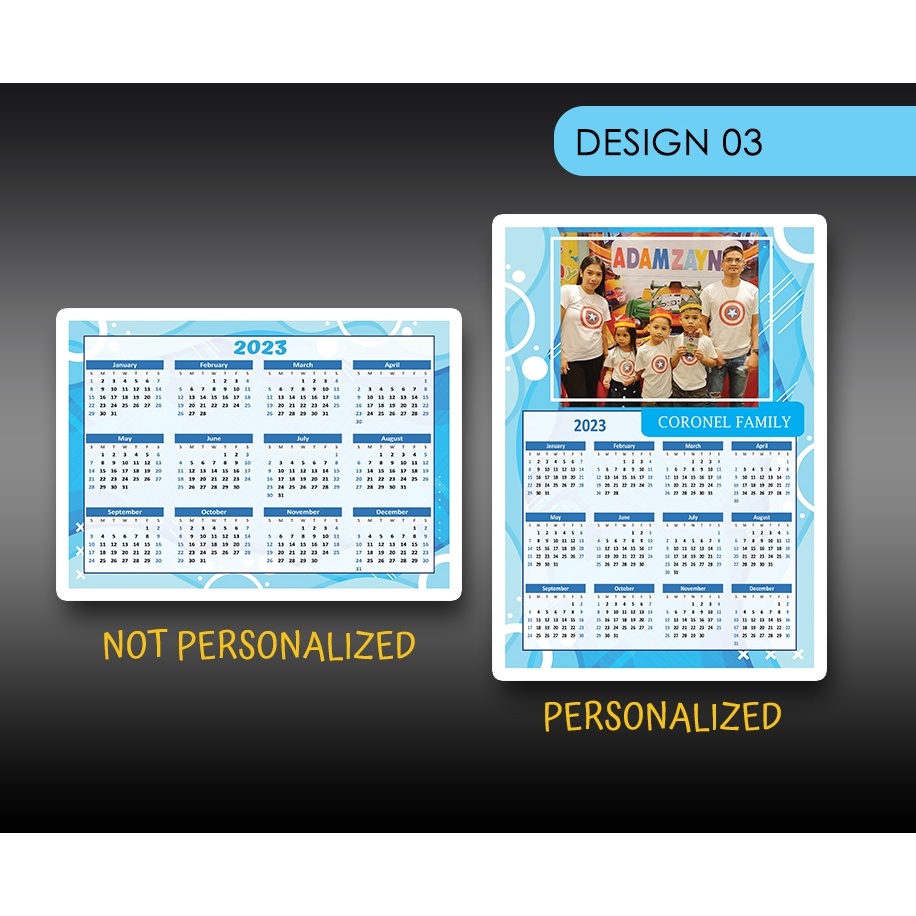 HKX.PH 2023 Ref Magnet Personalized Calendar A4 Size | Lazada PH