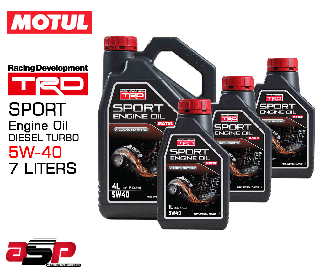 MOTUL TRD Sport 5W-40 100% Synthetic Diesel Oil 7 Liters | Lazada PH