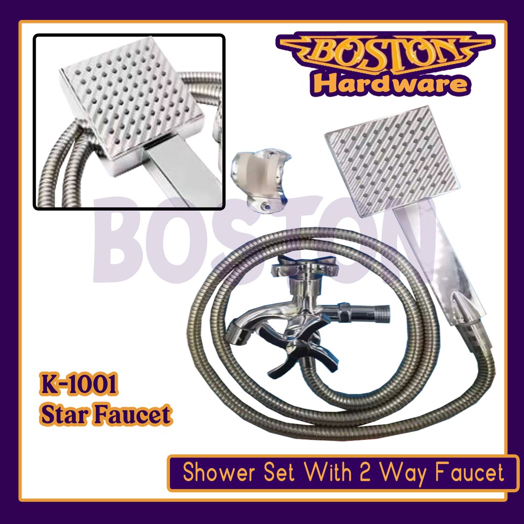 Telephone shower set with two way faucet | Lazada PH