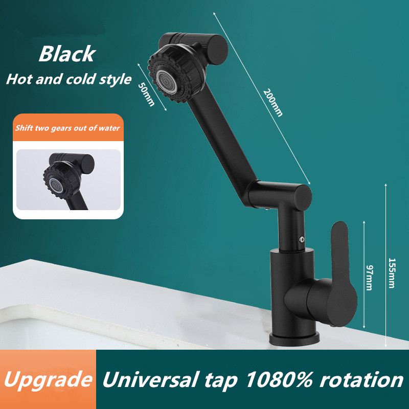 Faucet Stainless Steel 1080 degree Rotating Single Cold Sink Test ...