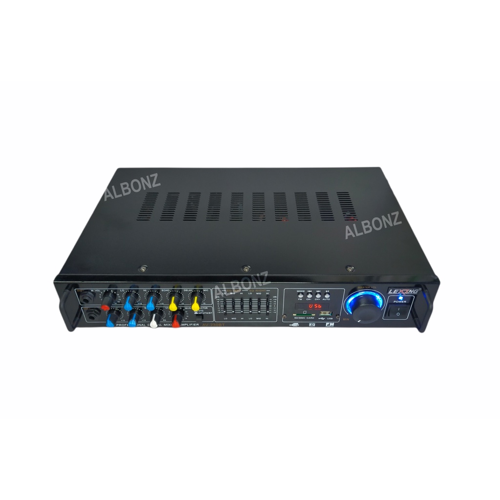 Lexing AV-230 BT 500Wx2 Amplifier with Built-in Equalizer Professional ...