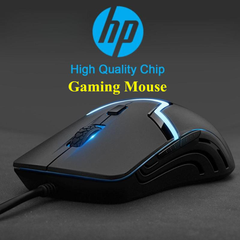 HP High Performance Gaming Mouse with 7 Colors Rainbow LED Light Silent ...