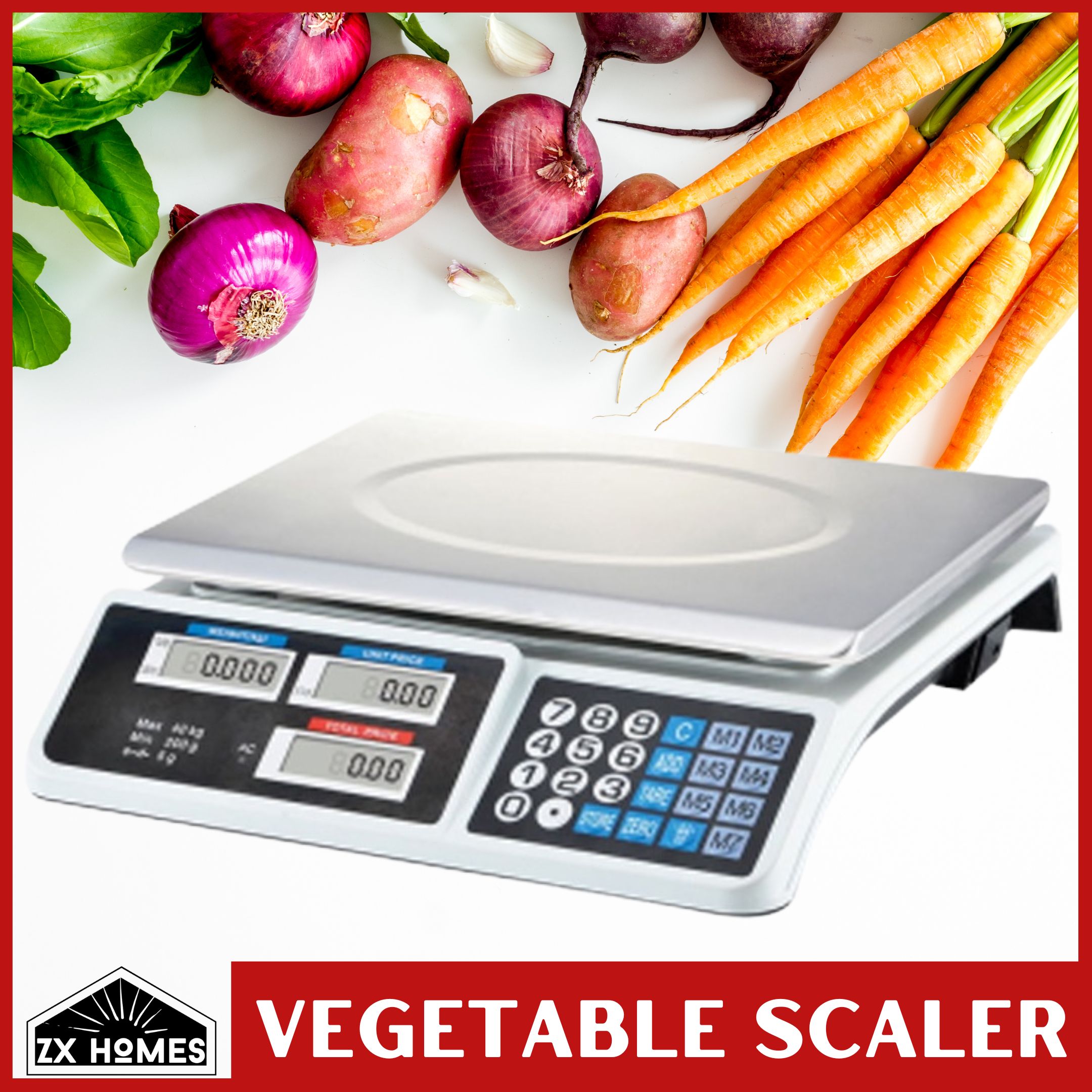 ZX HOMES Electric Digital Fruits and Vegetables Weighing Scale | Lazada PH