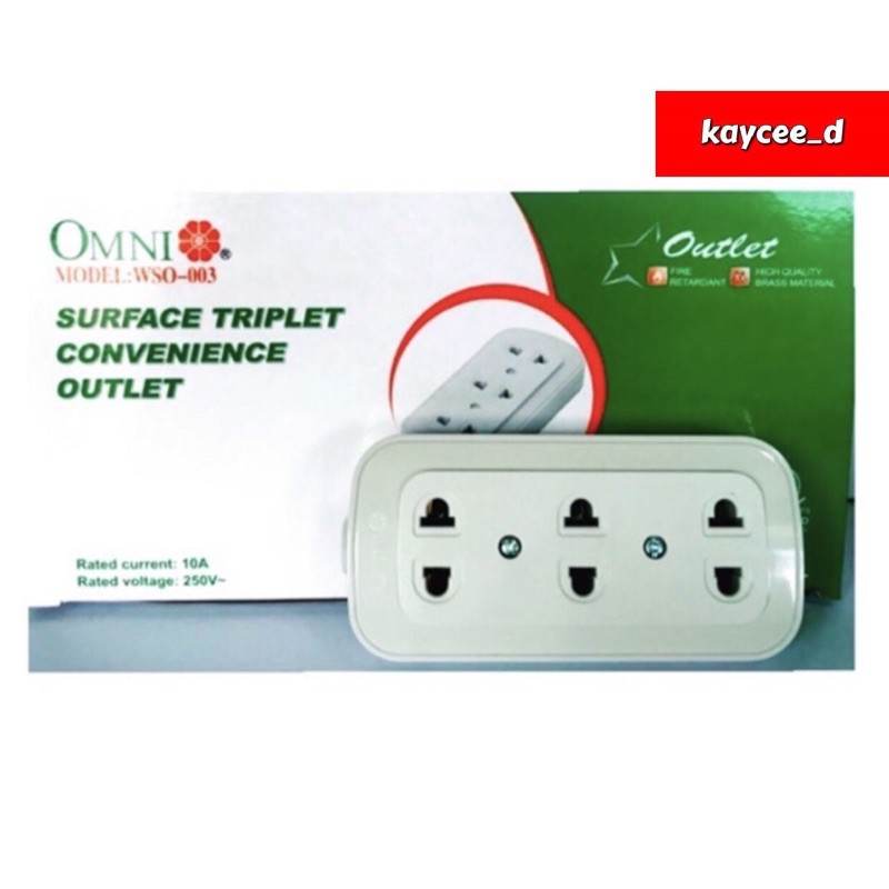Surface 3-Gang Convenience Outlet -10A 250V- WSO-003 | Lazada PH