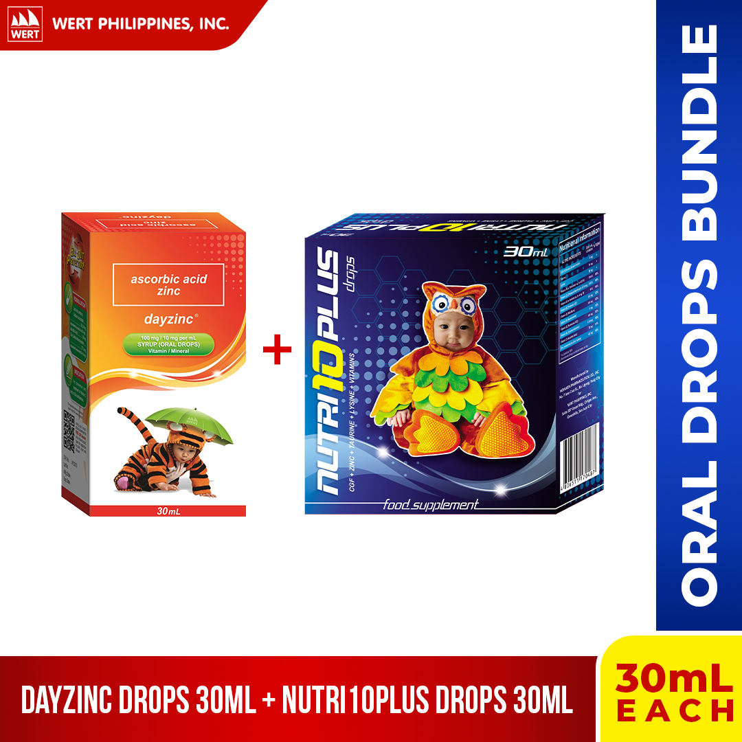 Dayzinc Drops (30mL) + Nutri10Plus Drops (30mL) | Lazada PH