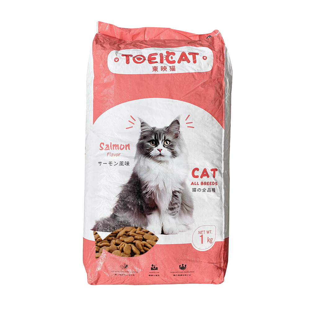 1kg Toei Cat Dry Food All Stages Adult Kitten Salmon Tuna Flavor Cats ...