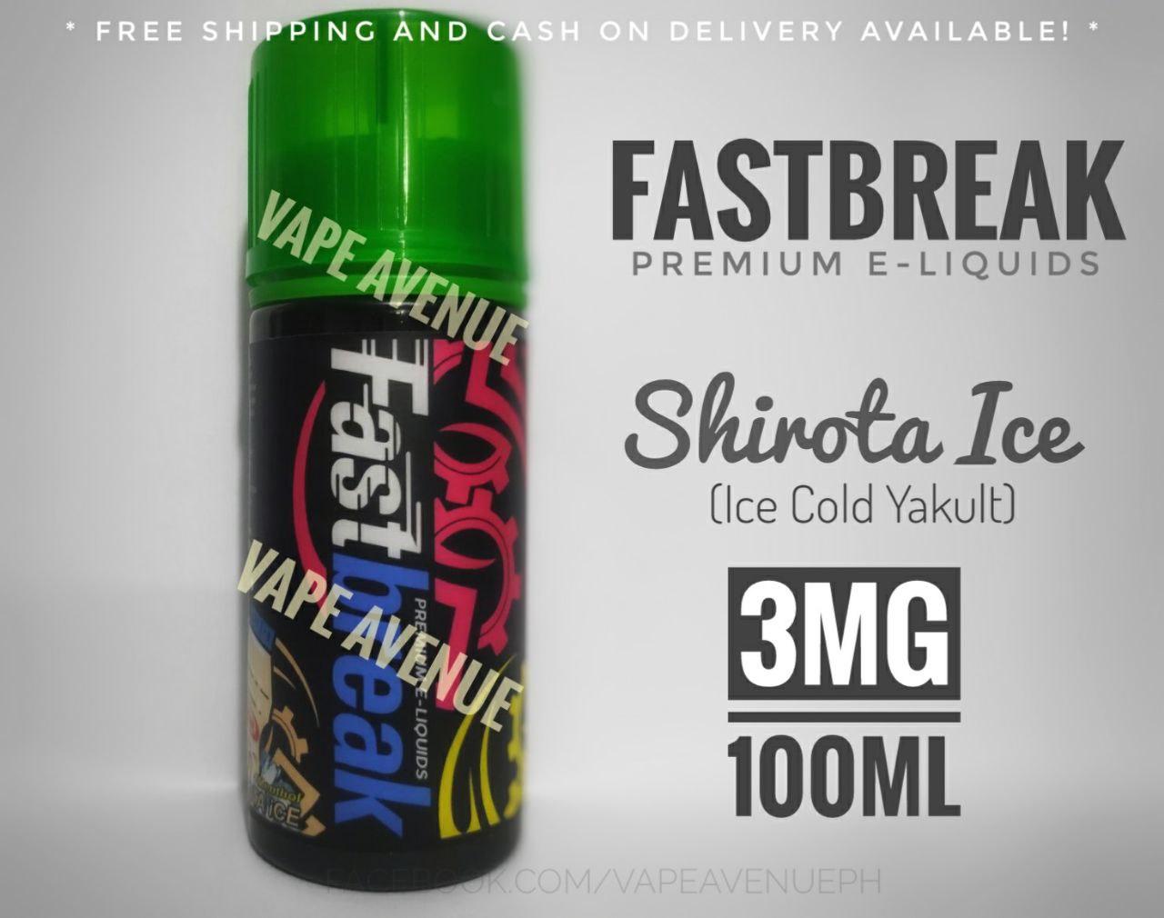 (Vape Avenue) FastBreak Premium e Juice Liquid 100ML 3MG or 6MG ...