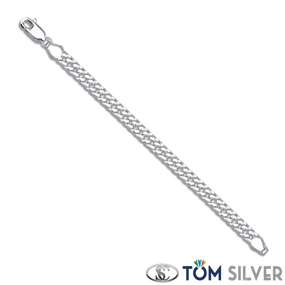 Tom Silver 92.5 Authentic Italy Silver Double Cadena Bracelet for Mens ...