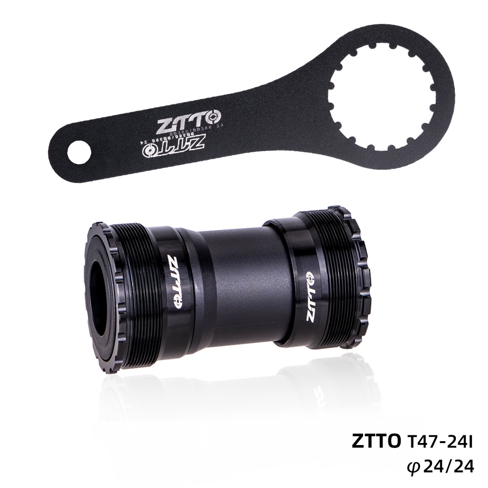 ZTTO Bicycle Bottom Bracket T47 24 Crankset Dub 29 30mm Sealed Bearing Thread 47 68 73mm Shell ...