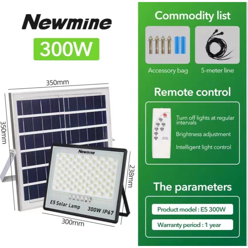 Solar LED Flood Light IP67 60W, 80W, 100W, 200W And 300W Solar Light ...