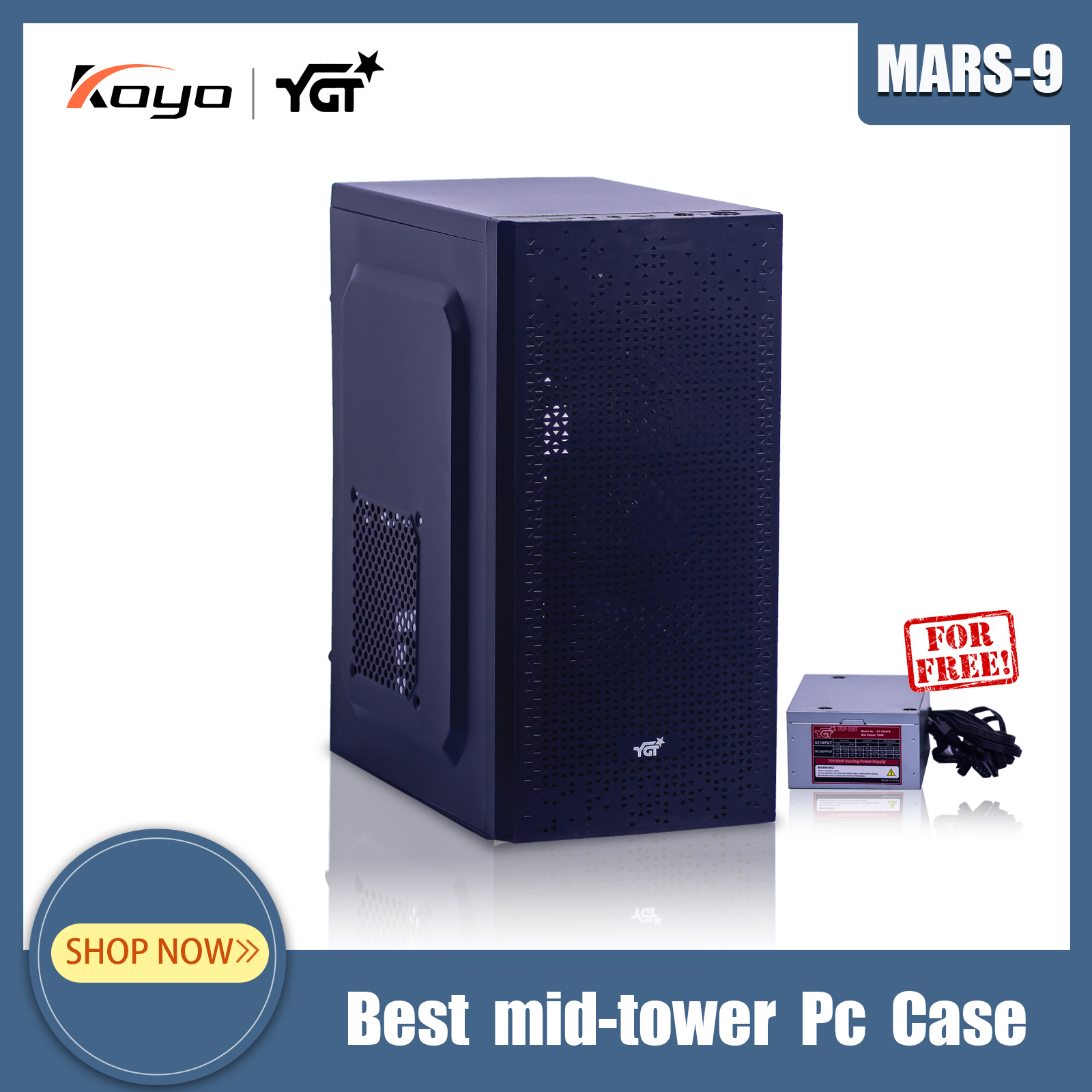YGT MARS 9 PC CASE With PSU Generic Case Mars series Micro-ATX/ITX ...