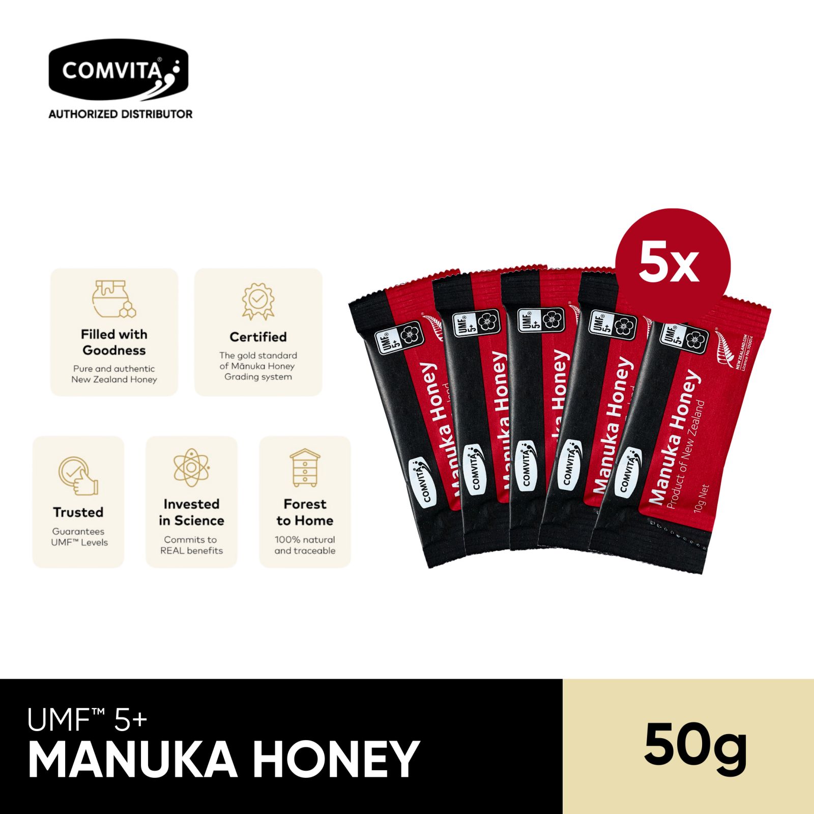 Comvita Honey Manuka UMF5+ 10 grams | Lazada PH