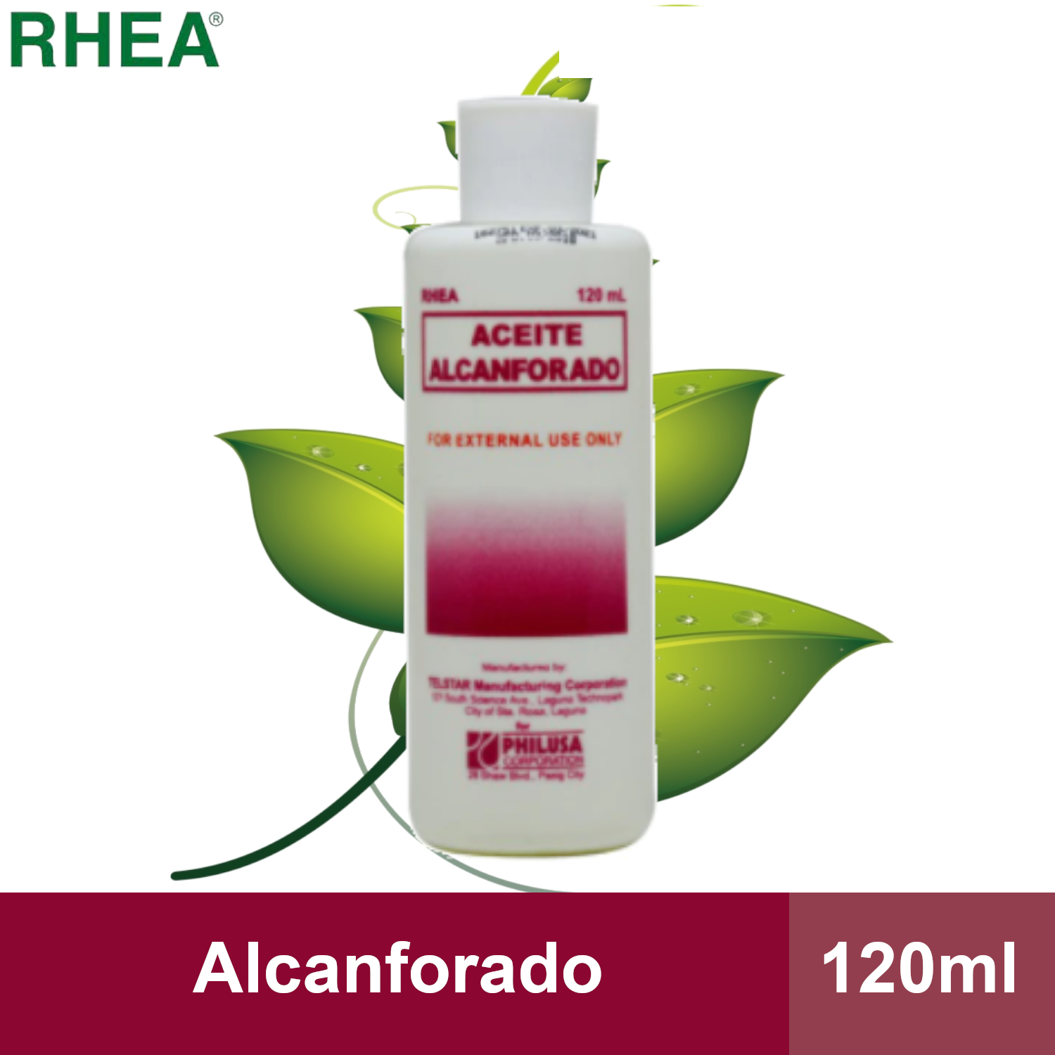 RHEA Aceite Alcanforado 120mL | Lazada PH