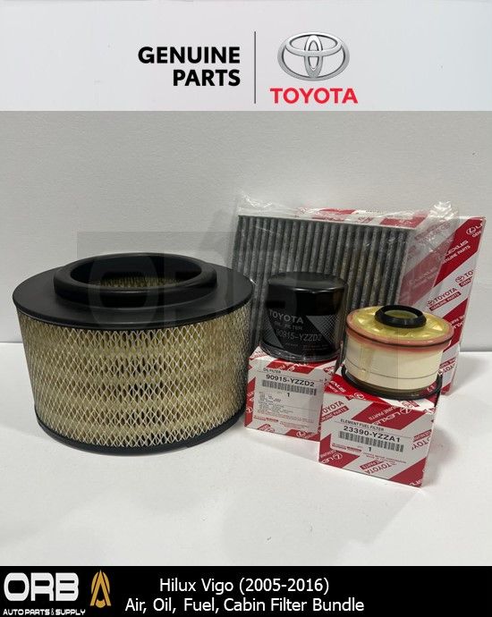 Toyota Hilux Vigo ( 2005 - 2016 ) Filter Bundle Kit ( Air Filter , Oil ...
