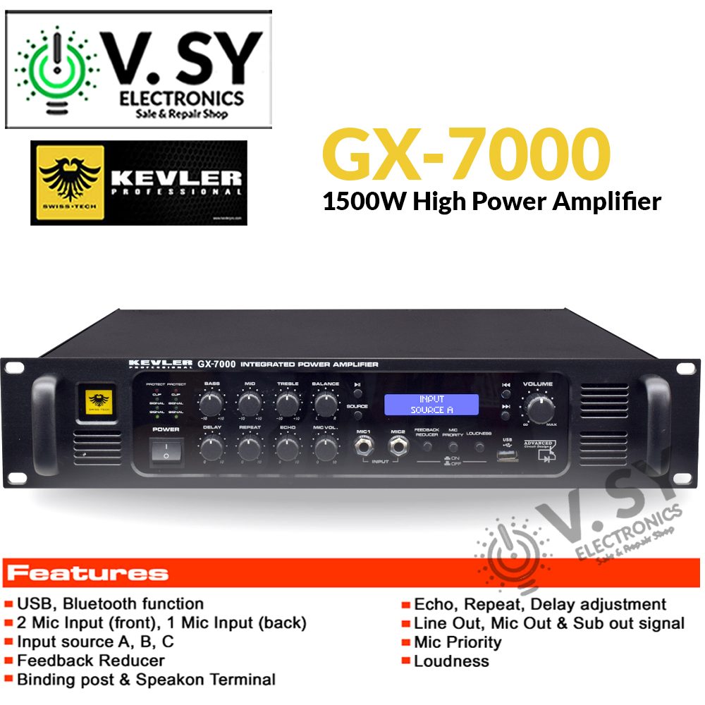 TRY TO WIN THIS 2022 Original Kevler GX-7000 1500W x 2 High Power Integrated Audio Sound System ...