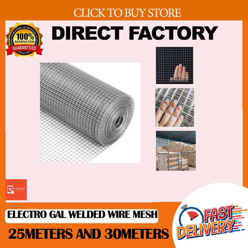 Electro Galvanized Welded Wire Mesh Square Hole 1, 1/2, HOLE SIZE ...