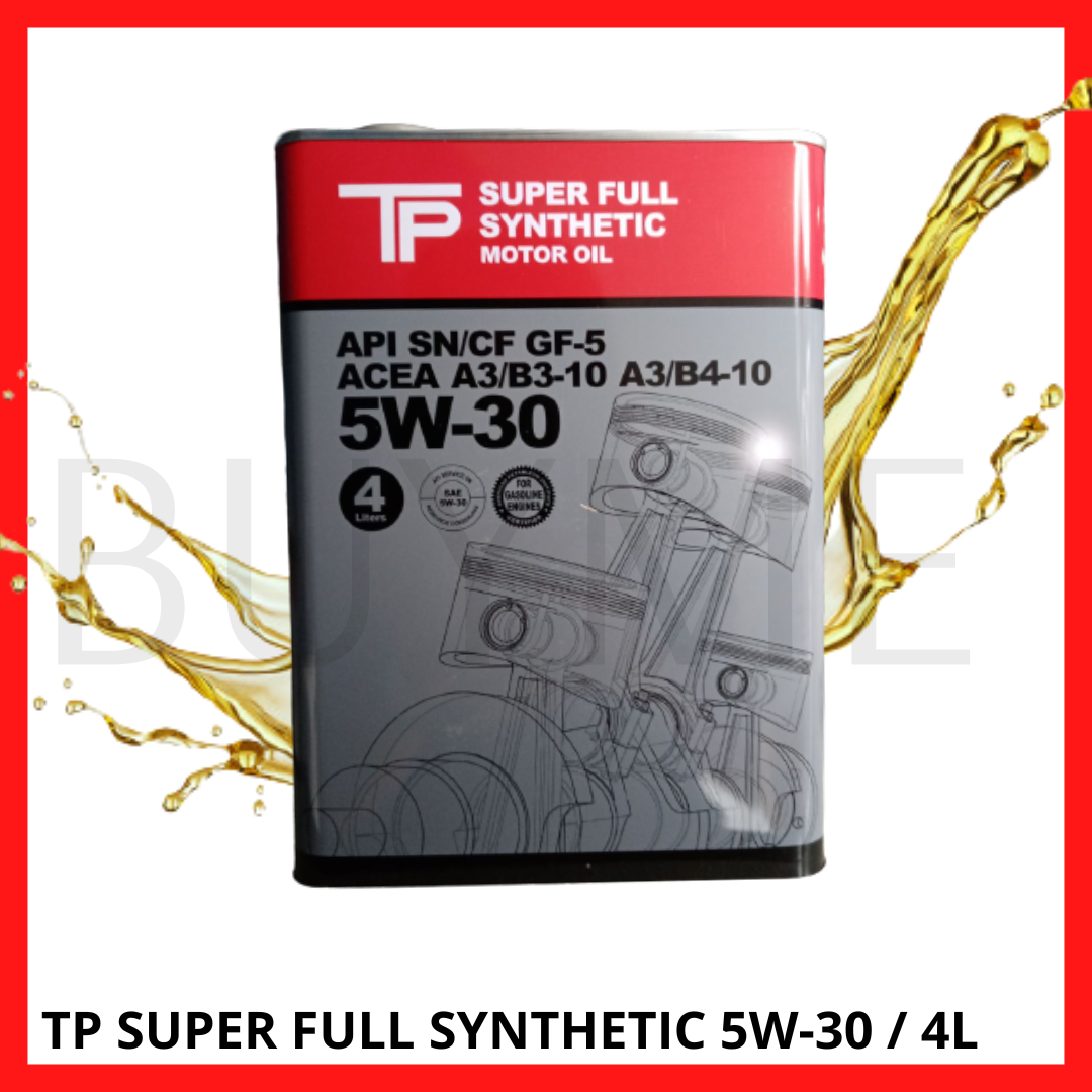TP 5W-30 Super Full Synthetic Motor Oil (API SN/CF) - 4 LITERS | Lazada PH