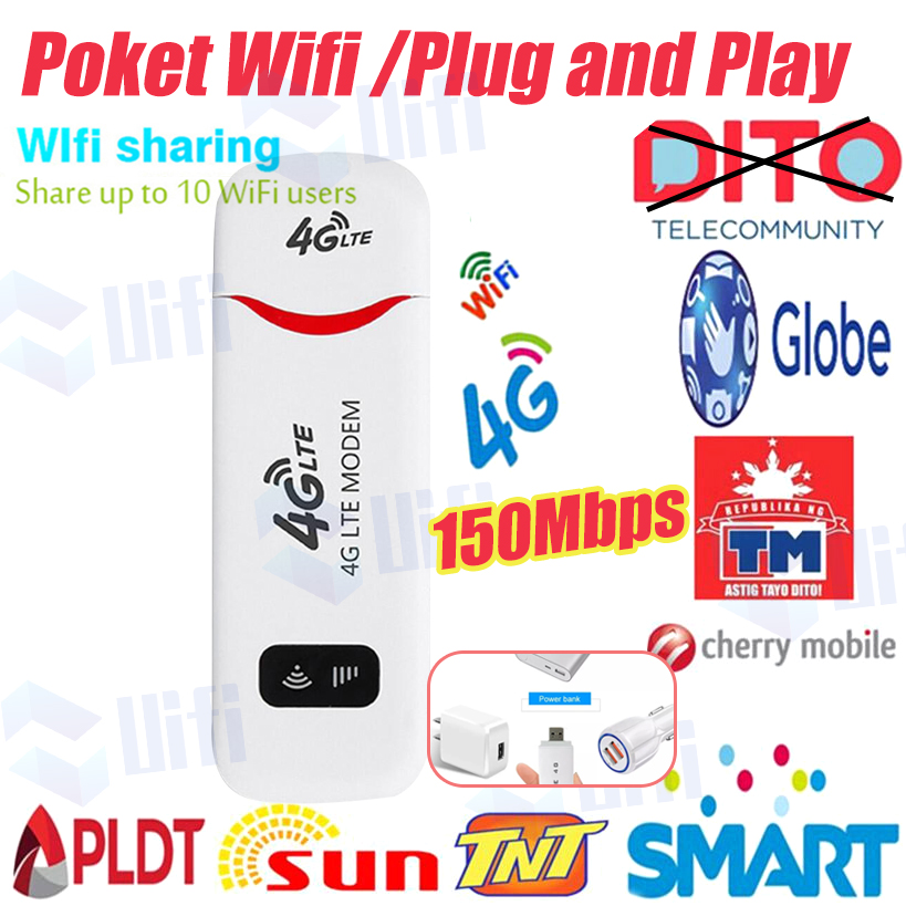 Pocket WiFi Mobile Hotspots 4G LTE USB WiFi Modem for all Network ...