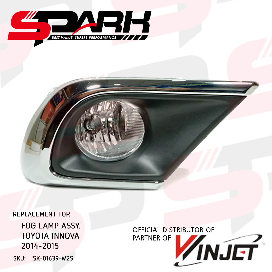 (Complete Set) Fog Lamp Assembly Fog Light Set for Toyota Innova 2014 ...