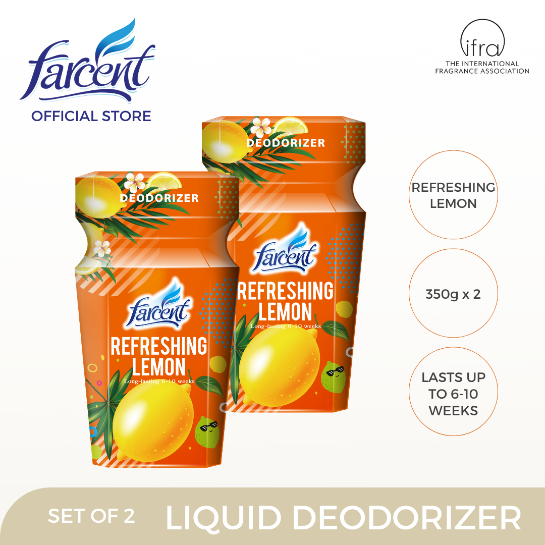 Farcent Liquid Deodorizer - Lemon Set of 2 (350ml each) | Lazada PH