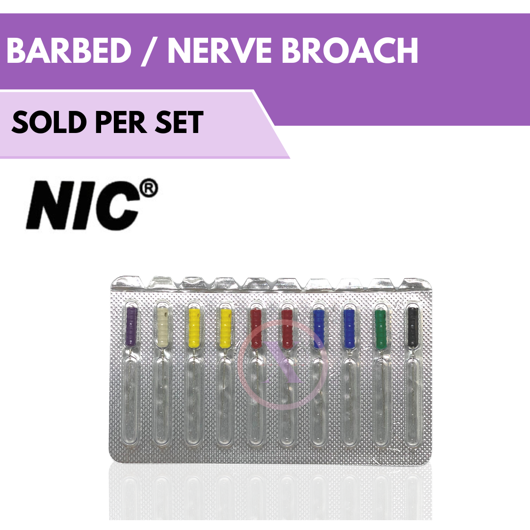 NIC Dental Barbed Broach / Nerve Broach 1-6 L 25mm | XYZ Merchandise ...