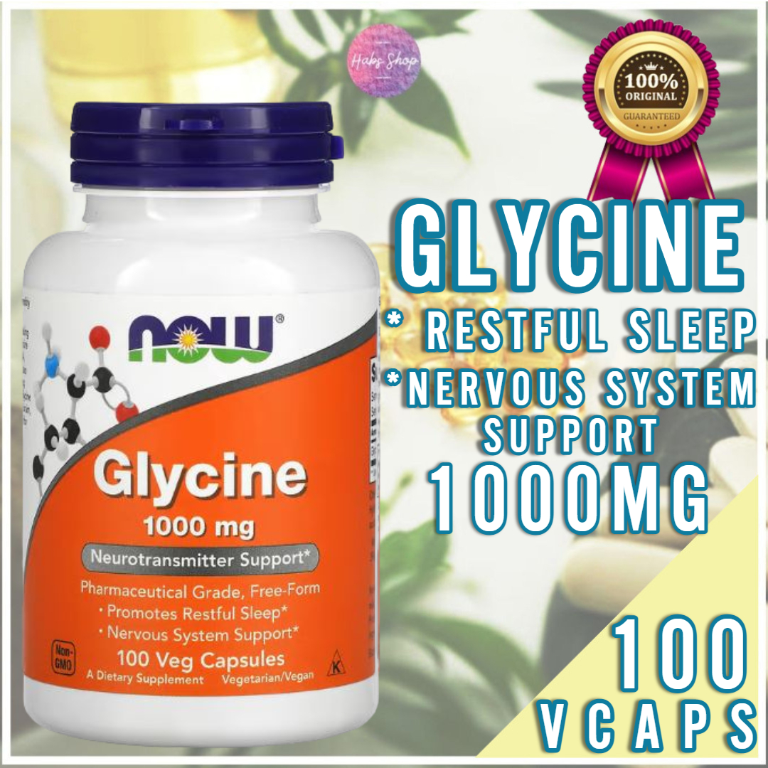 NOW Foods, Glycine, 1,000 mg, 100 Veg Capsules | Lazada PH