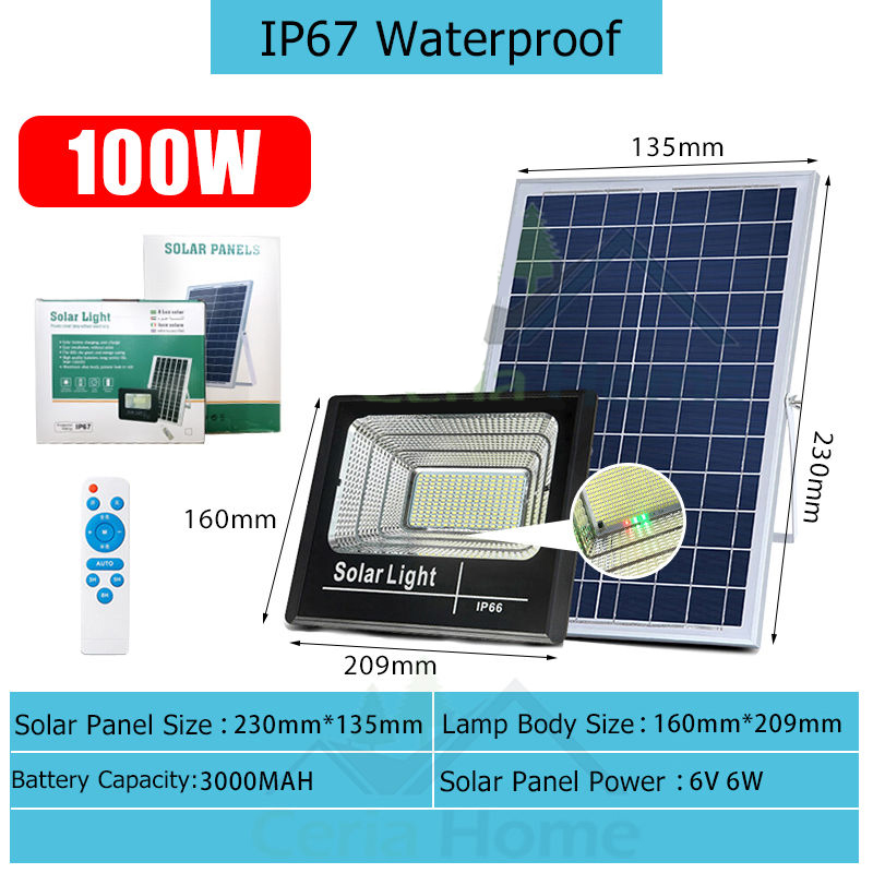 Import Solar Light Outdoor Waterproof IP67 Heavy Solar LED Flood Light ...
