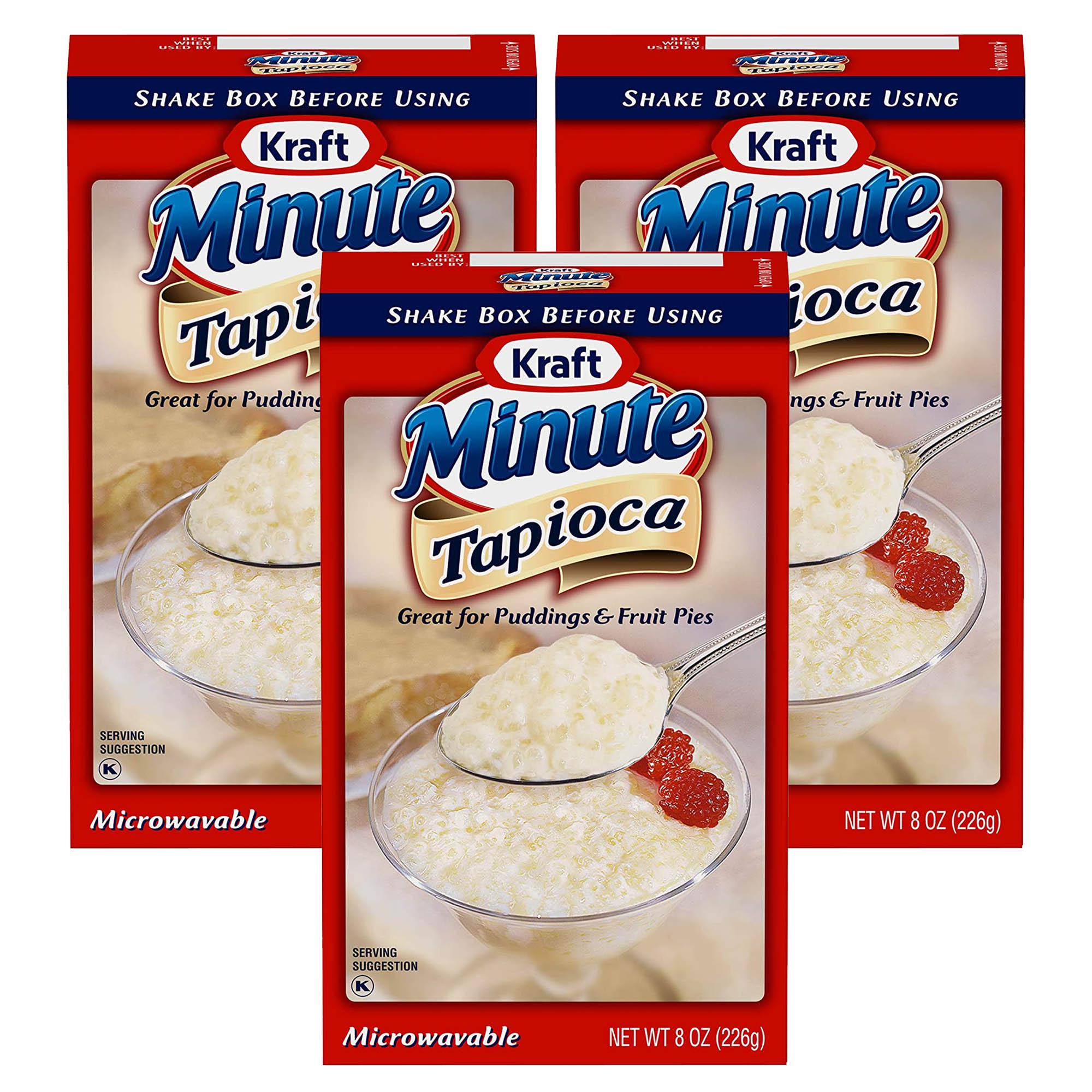 KRAFT Minute Tapioca For Puddings & Fruit Pie 3pieces (8oz per piece ...