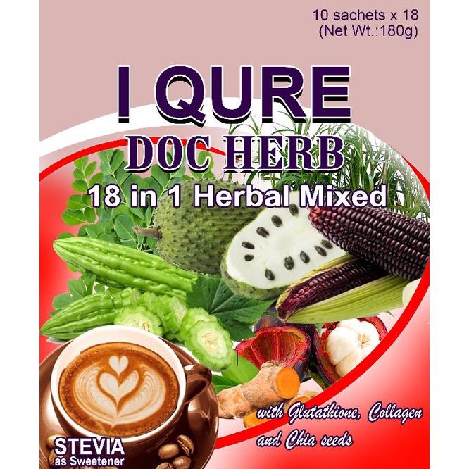 I Qure Coffee 18in1 with Glutathione and (10sachet) | Lazada PH