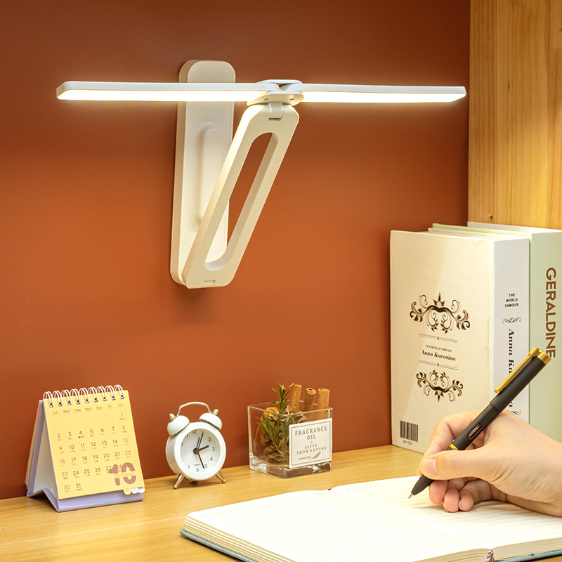 Folding Reading Light Rechargeable Foldable Portable Lamp Dimmable ...