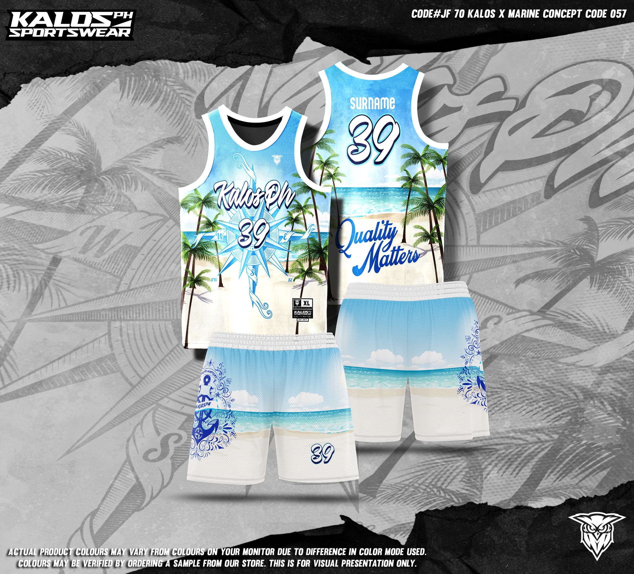 KALOSph BASKETBALL JERSEY SET CODE # JF 70 KALOS X MARINE CONCEPT CODE ...