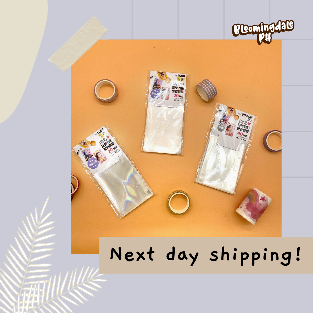 [DAISO KOREA] HOLOGRAPHIC / TRANSPARENT PHOTOCARD LOMO CARD SLEEVES ...