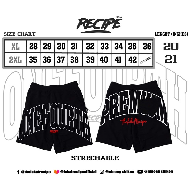 HOT★the lokal recipe onefourth short | Lazada PH