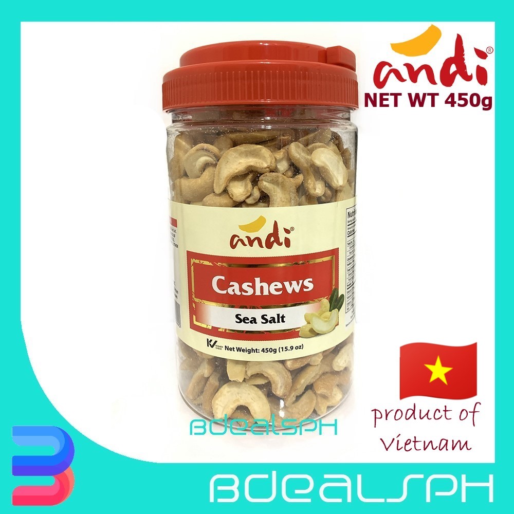 Andi Sea Salt Cashews 450g | Lazada PH