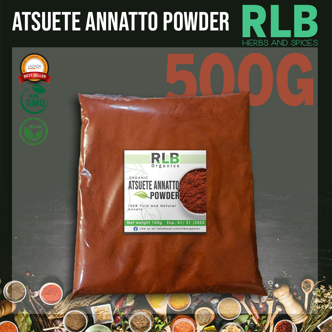 500 grams Annatto Powder - Atsuete Powder - Organic Natural Pure ...