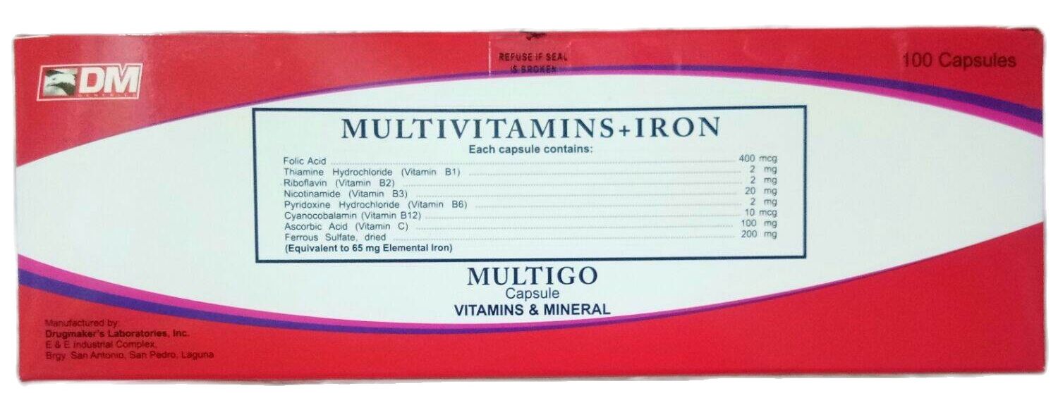 Multigo capsule multivitamins 30 capsules only | Lazada PH