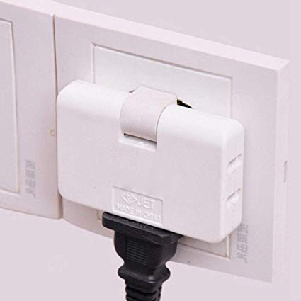 Electric 3-Outlet White Lateral Swivel Grounded Wall Adapter | Lazada PH