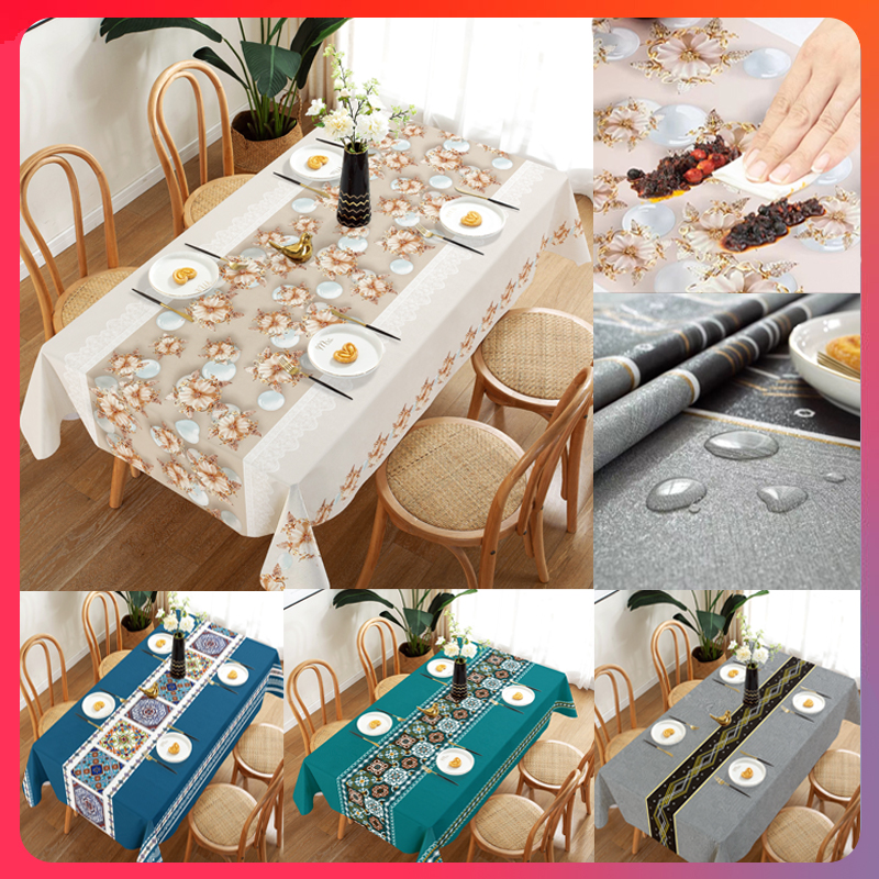 Mantel/Tablecloth Waterproof Antifouling Cover Outdoor Dining Table ...
