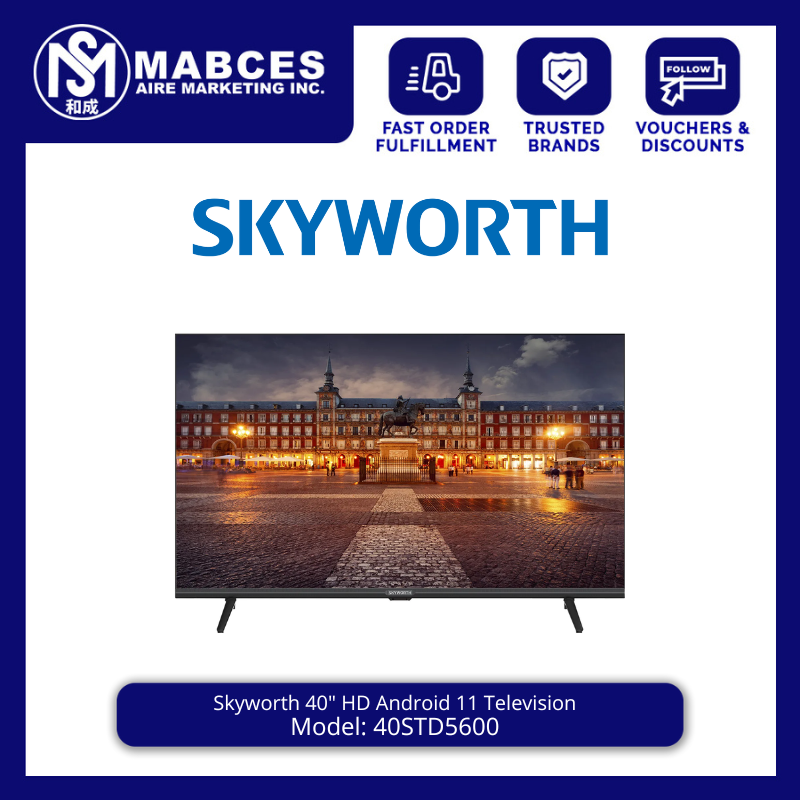 Skyworth 40" HD Android 11 Television 40STD5600 | Lazada PH