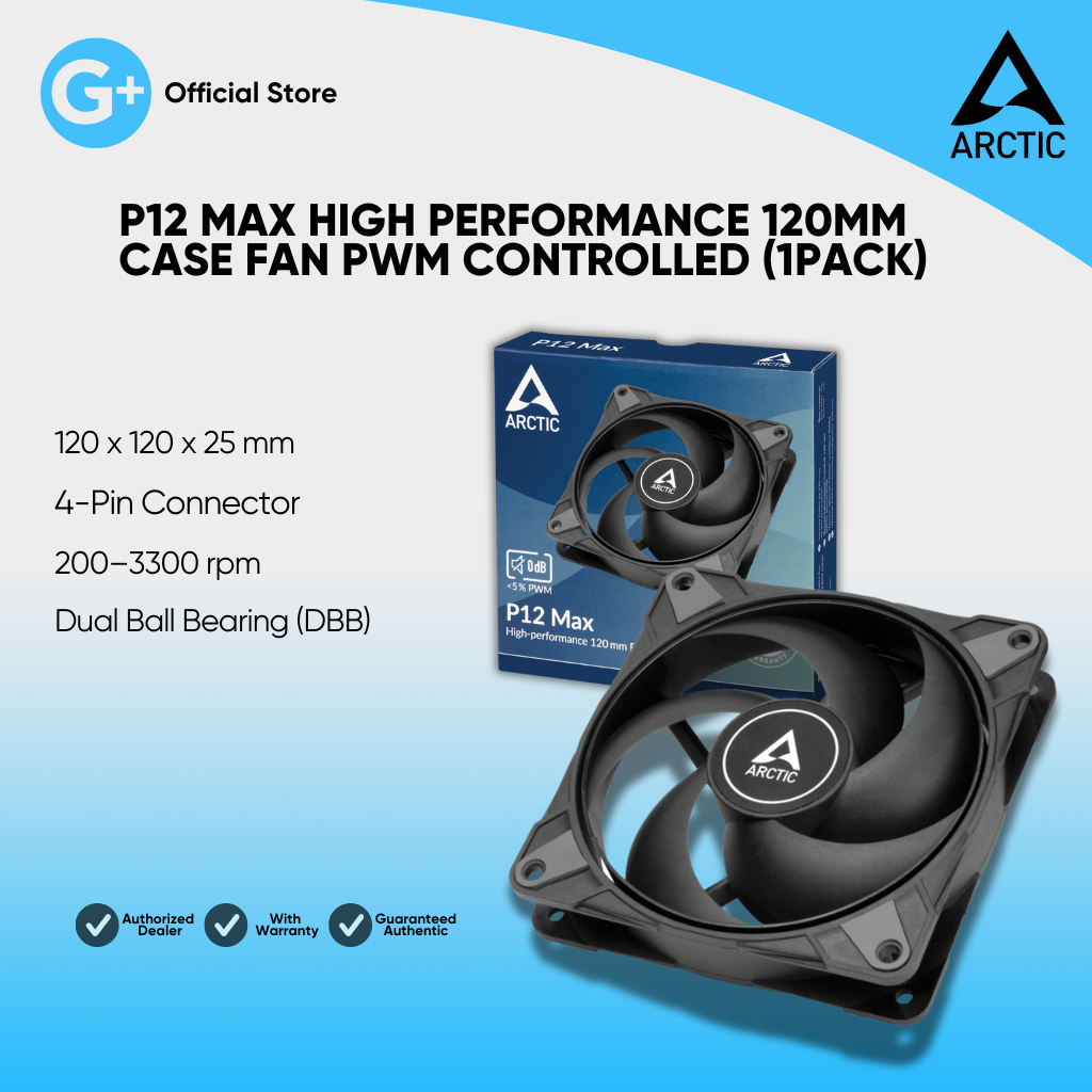 Arctic P12 Max - High-Performance 120mm Case Fan Fluid Dynamic Bearing | Lazada PH