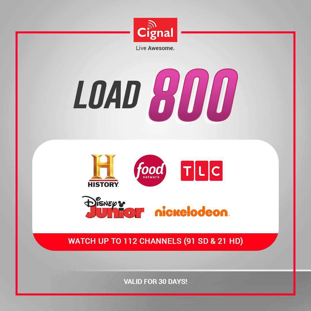 Cignal Prepaid Plan 800 | Lazada PH
