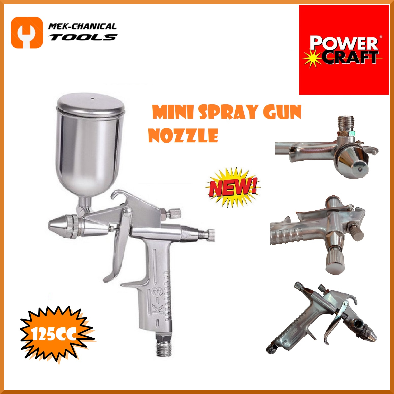 PowerCraft Mini Spray Gun 0.5mm 200cc PSG-K3 | Lazada PH