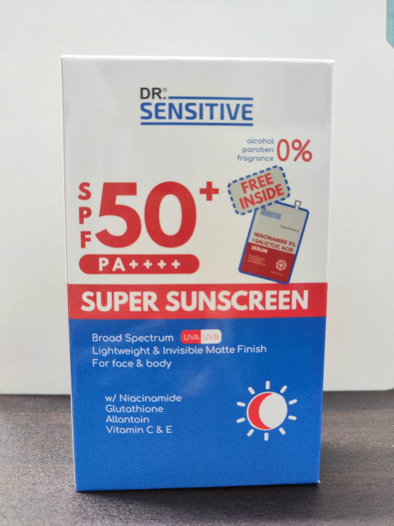 Dr. Sensitive Super Sunscreen SPF 50 PA++++ | Lazada PH