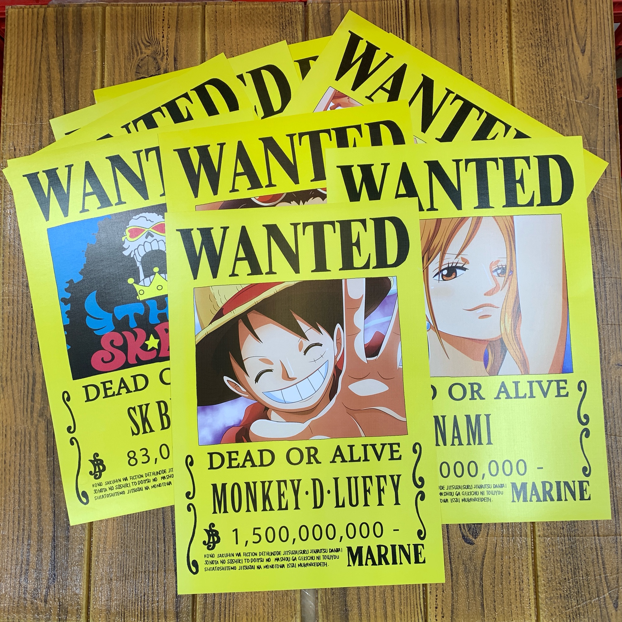 ONE PIECE WANTED POSTER 9 pieces in 1 pack | Lazada PH