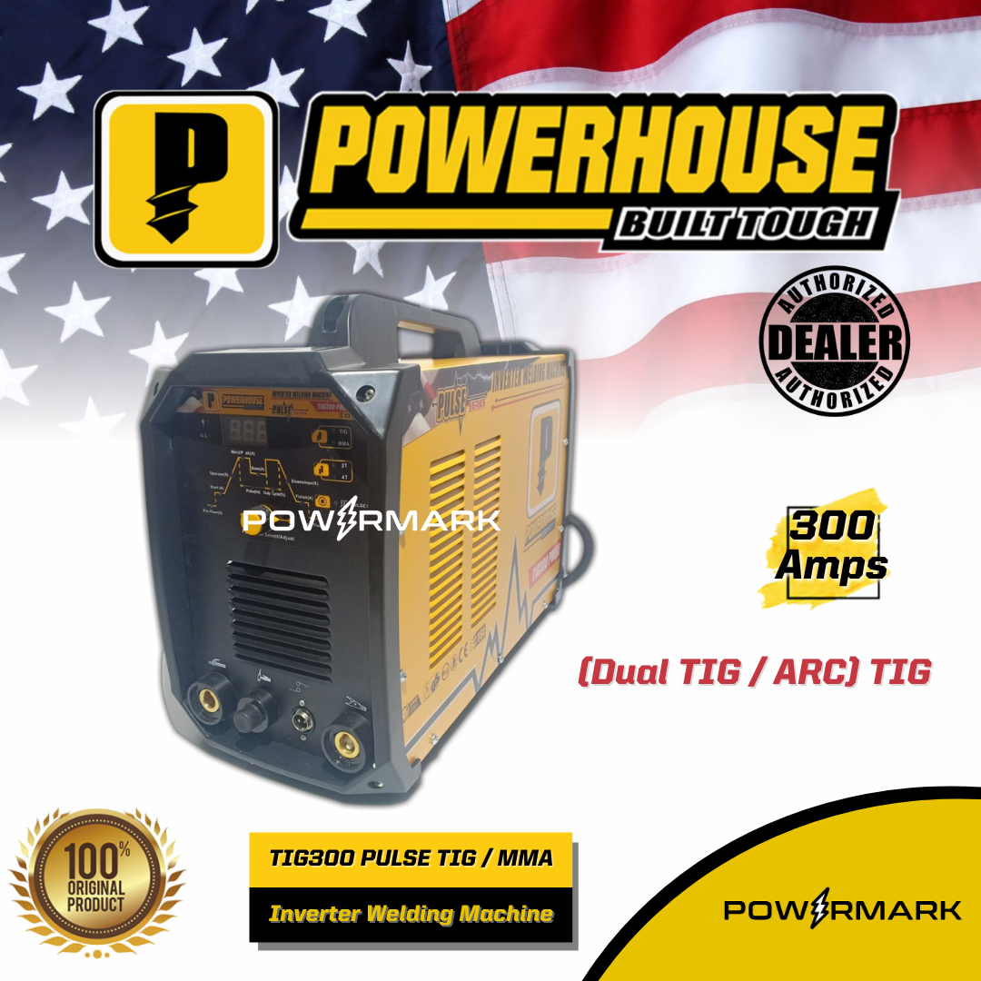 POWERHOUSE TIG300 PULSE TIG / MMA Inverter Welding Machine (Dual TIG ...