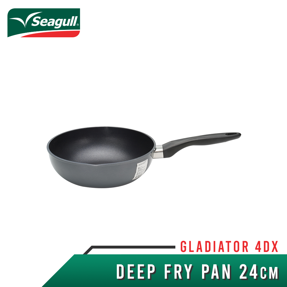 SEAGULL Non-Stick Cookware Gladiator 4DX Deep Fry Pan 24 cm | Lazada PH