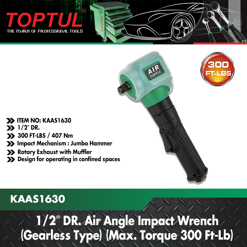 Toptul 1/2" DR. Air Angle Impact Wrench (KAAS1630) | Lazada PH