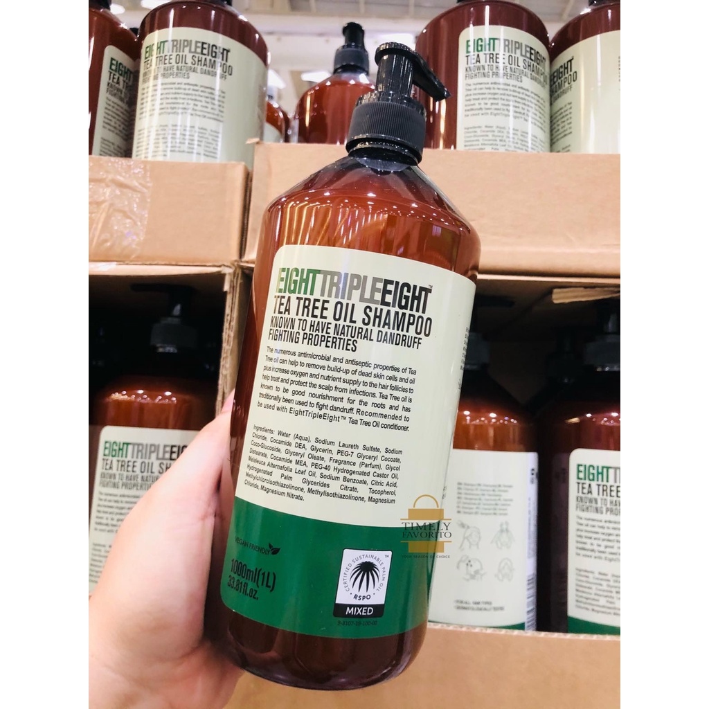 Hot ludkg1708001 Eight Triple Eight Tea Tree Shampoo/Conditioner 1L ...