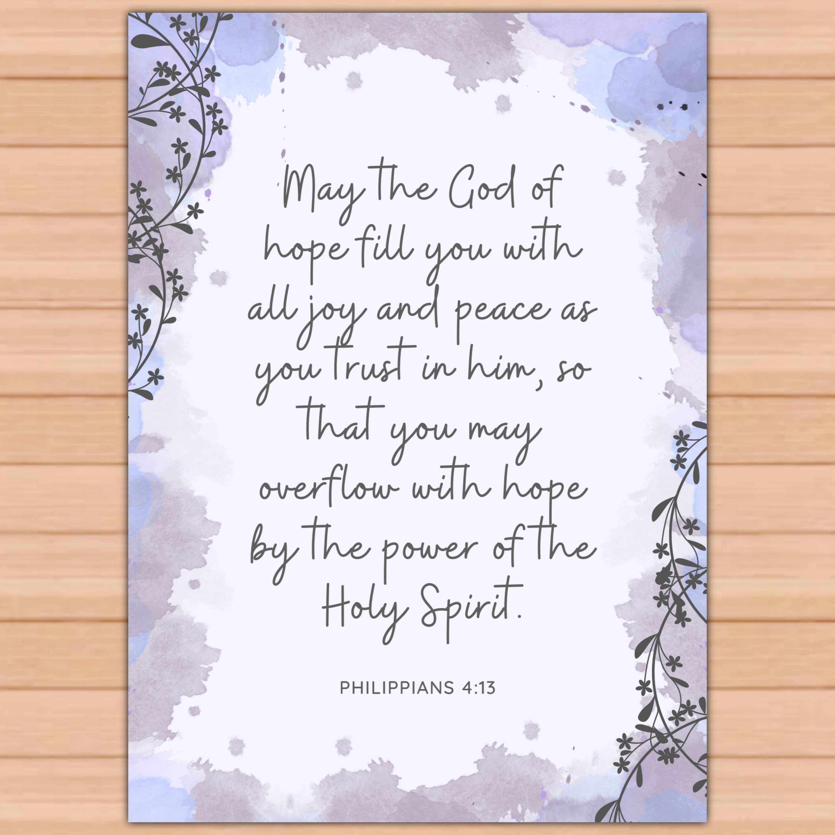 Bible Verse Wall Decor Laminated A4 size | Lazada PH